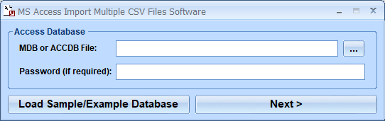 MS Access Import Multiple CSV Files Software