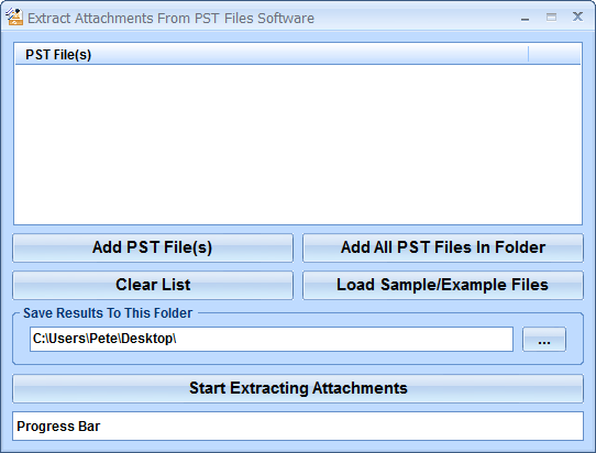 Extract Attachments From PST Files Software