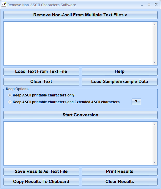 Remove Non ASCII Characters Software