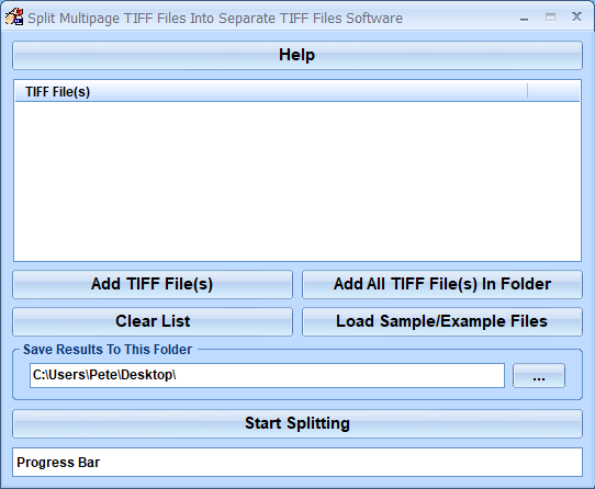 Split Multipage TIFF Files Into Separate TIFF Files Software